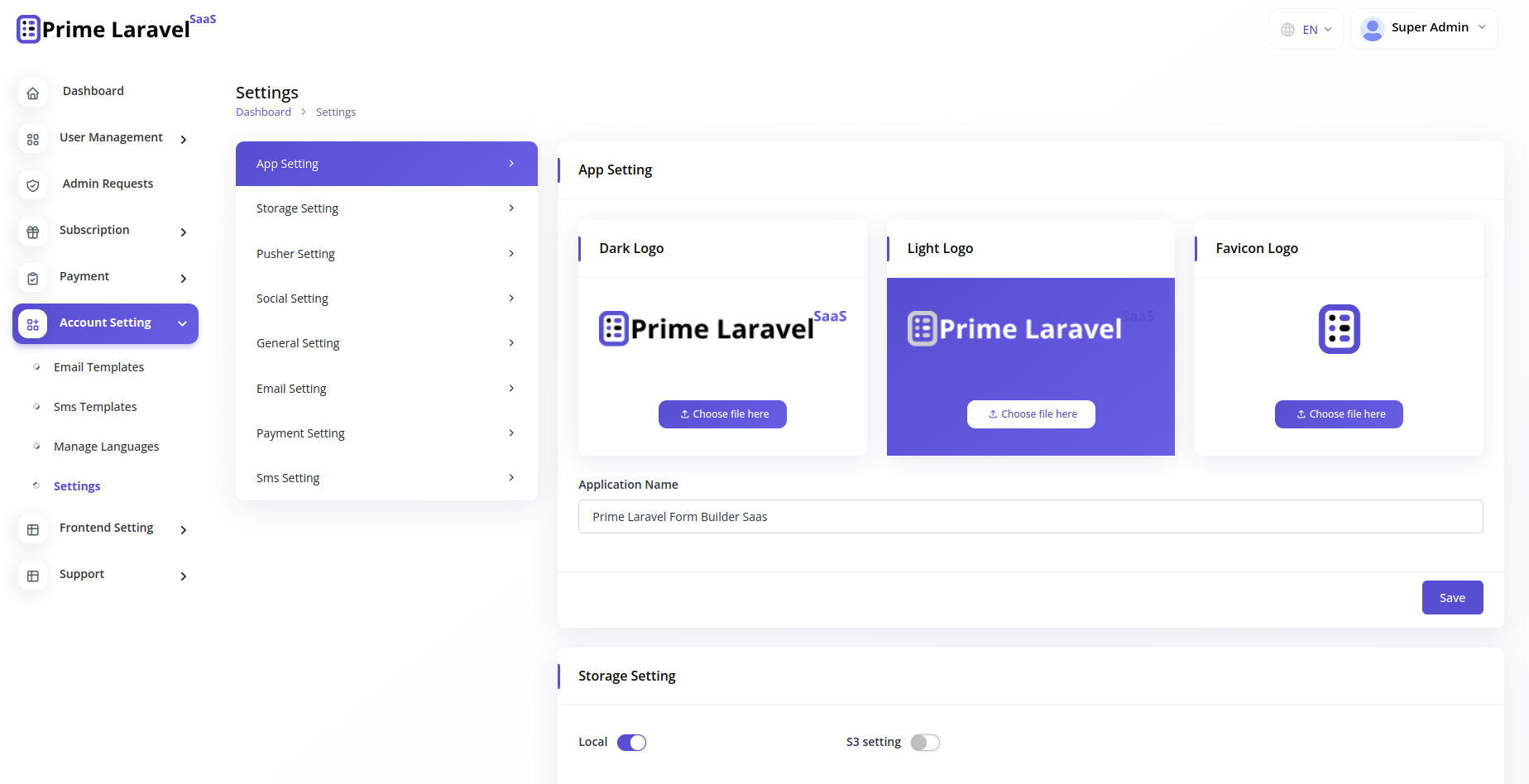 Home | Prime Laravel Form Builder Saas
